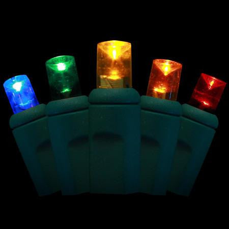 70 Bulb 5mm LED String Mini Lights, 4" Spacing - Multi-Color – Elite ...