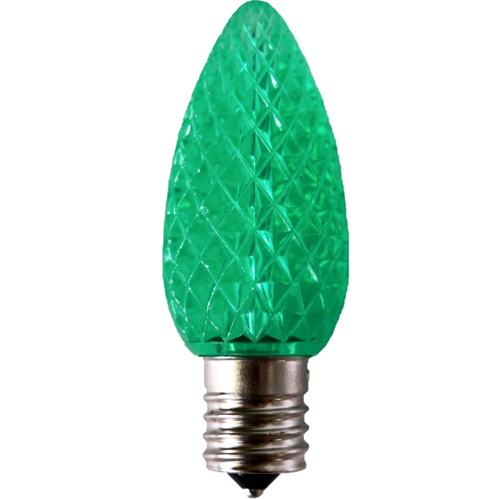 C9 LED Christmas Light Bulbs - Green (Box of 25) – Elite Holiday Decor