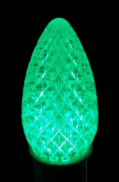C9 LED Christmas Light Bulbs - Green (Box of 25) – Elite Holiday Decor